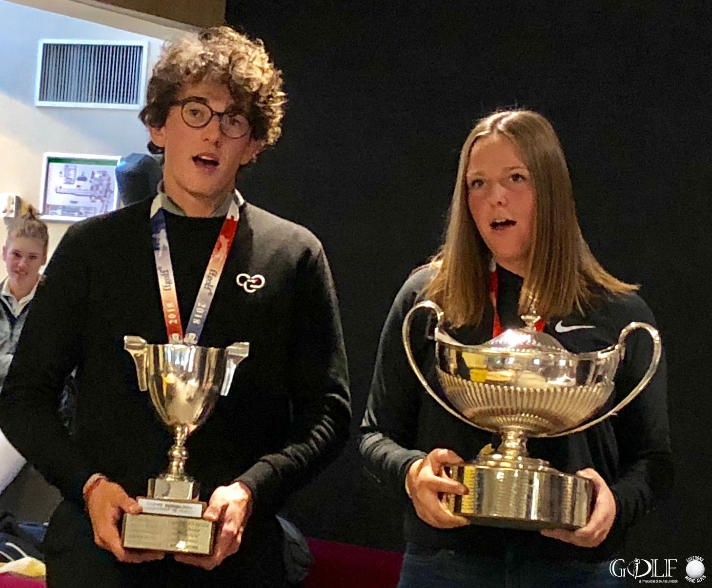Candice Mahé et Hugo Riboud champions de France cadets - Golf rhône-alpes