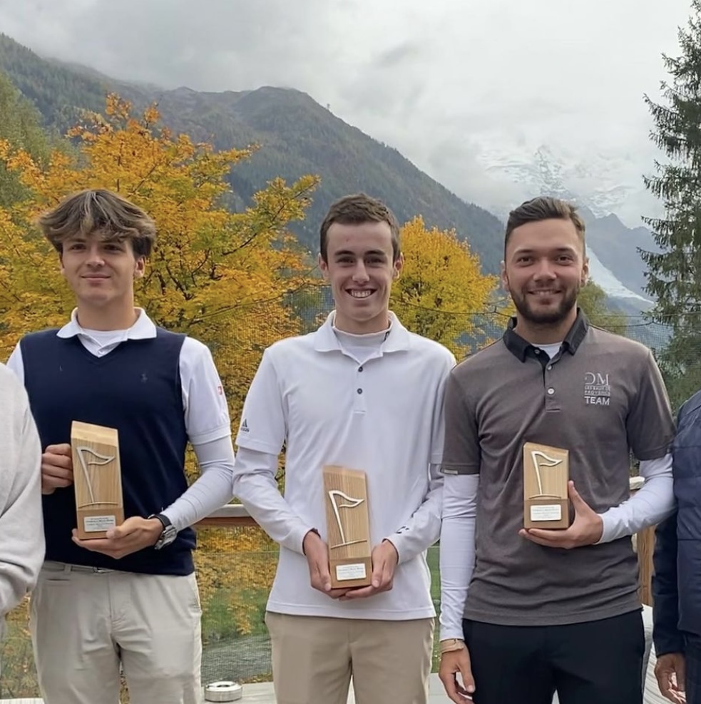 Grand Prix de Chamonix : Thomas Lecomte (Evian) sur le podium. - Golf rhône-alpes